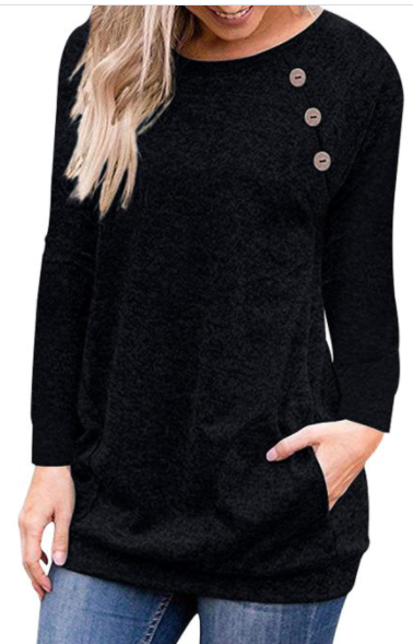 Pre-Order Heathered Side Button Top – Worn & Refined